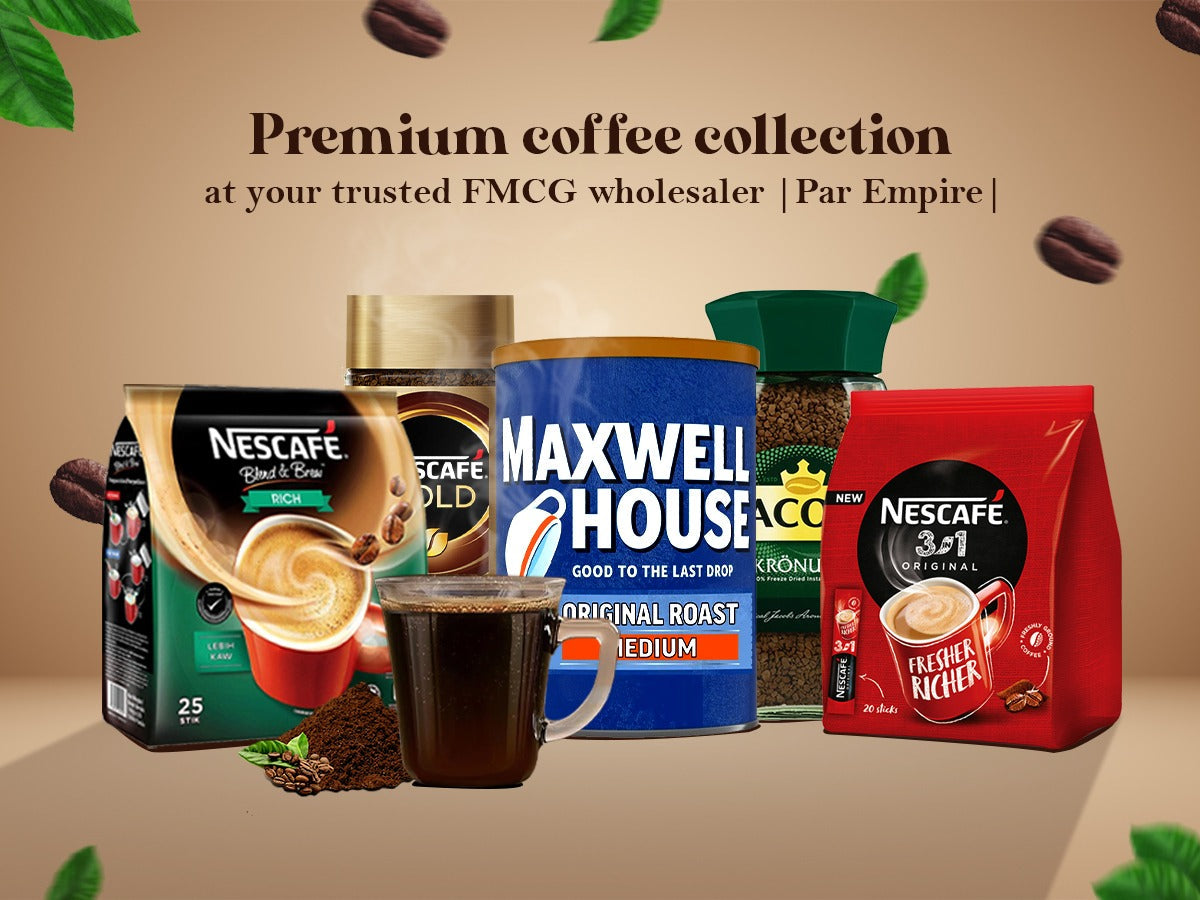 Premium coffee collection at your trusted FMCG wholesaler |Par Empire|
